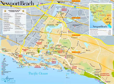 Map Of Newport Beach Beach Map