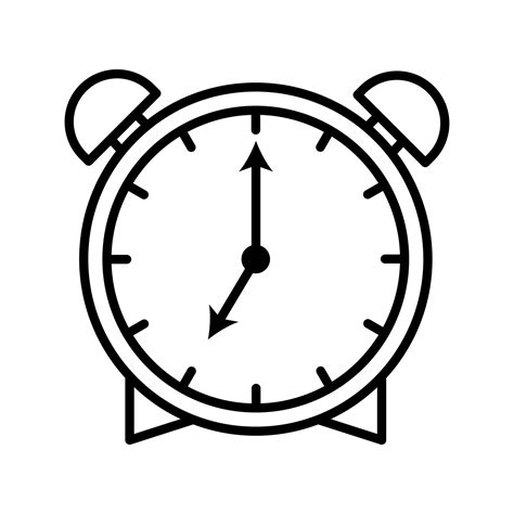 Alarma En Estilo Garabato Dibujado A Mano Ilustración Vectorial