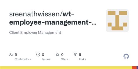 Github Sreenathwissenwt Employee Management Client Client Employee