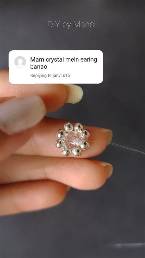 Mansi Thakur Jewellery Tutorials 💫 On Instagram Crystal Earrings 💎