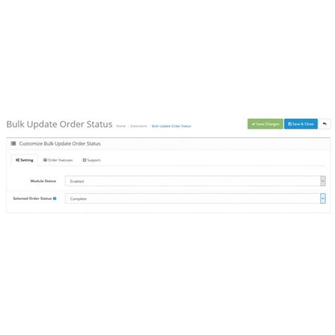 OpenCart Bulk Order Status Update OpenCart Bulk Order Status Update
