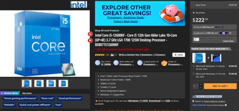 Intel Th Gen CPUs Get Crazy Price Discounts Core I KF For I KF For