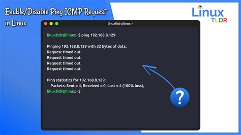 Blockunblock Ping Icmp Requests In The Linux System Rlinuxtldr