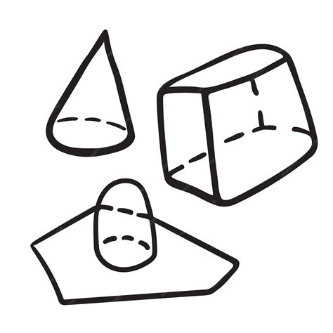 Premium Vector Abstract Geometric Objects In Line Style Simple Geometric Shape Sabstract Graphic