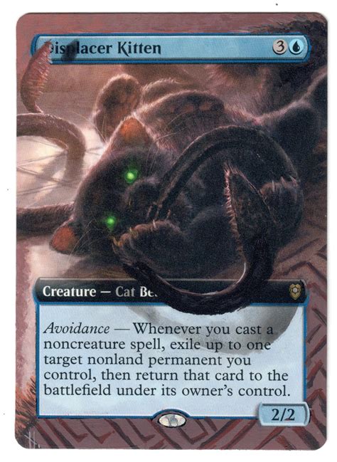 Displacer Kitten Altered Full Art Mtg Baldur Cat Extended Cedh