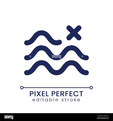 Remove Float Effect Pixel Perfect Linear Ui Icon Stock Vector Image