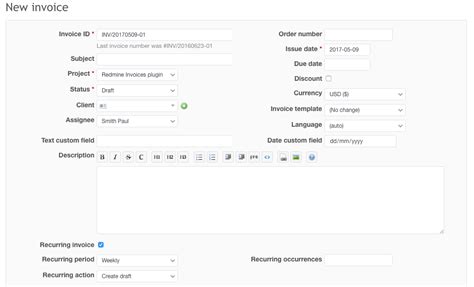 Tip Tuesday Recurring Invoices In Redmine Redmineup Blog