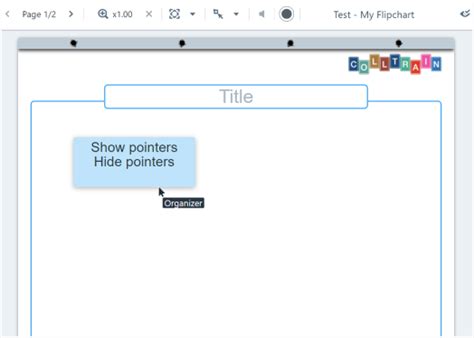 show mouse pointers on the flipchart colltrain docs
