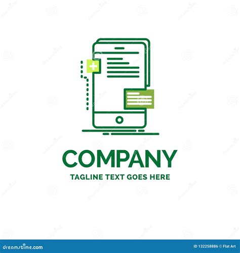 Frontend Interface Mobile Phone Developer Flat Business Logo Stock