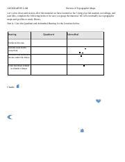 GEOG LAB LAB 4 REVIEW Docx Review Of Topographic Maps GEOGRAPHY LAB Let S Slow Down And Review