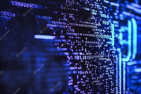 Premium Photo A Vibrant Blue Programming Code Background Represents The Intricate Work Of