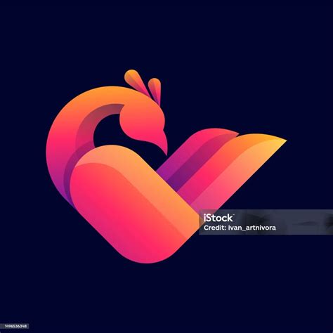 벡터 일러스트 레이 션 공작 그라디언트 다채로운 스타일 광고에 대한 스톡 벡터 아트 및 기타 이미지 광고 날기 가금류 Istock