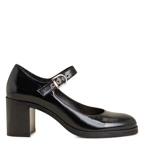 Leather Mary Janes Noir Jonak Women 088 Vreni Cuir Place Des Tendances