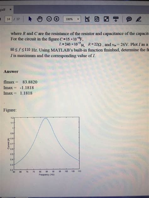 Solved 23 An Rlc Circuit With An Alternating Voltage Source