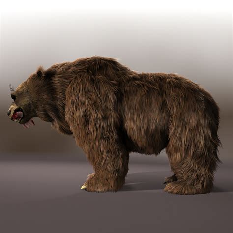 3d Model Angry Bear