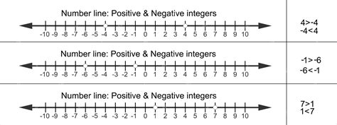 premium vector positive and negative integers on number line whole