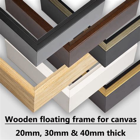 Timber Floating Frame Wooden Picture Gallery Frames For Canvas Etsy Australia