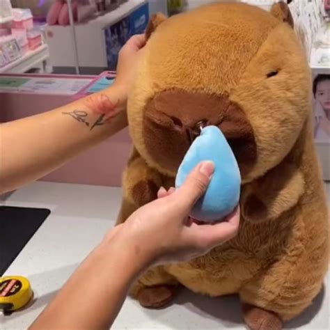 Beibei Capybara Rodent Simulation Capybara Plush Toy Runny Nose Simulation Capybara Capybara