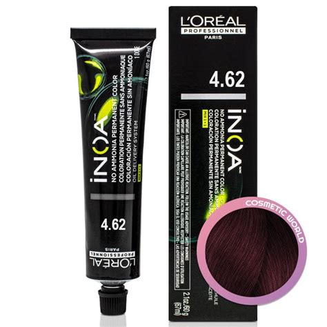 Loréal Inoa 4 62 4rv Brun Carmilane Rouge Violet Cosmeticworld Ca