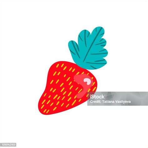 흰색 배경에 고립 된 붉은 딸기 귀엽고 다채로운 어린이 벡터 일러스트 개체 그룹에 대한 스톡 벡터 아트 및 기타 이미지 개체 그룹 건강한 식생활 과일 Istock