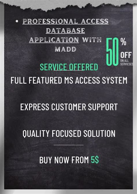 Build Database Application In Microsoft Access By Maysaramohamed Fiverr