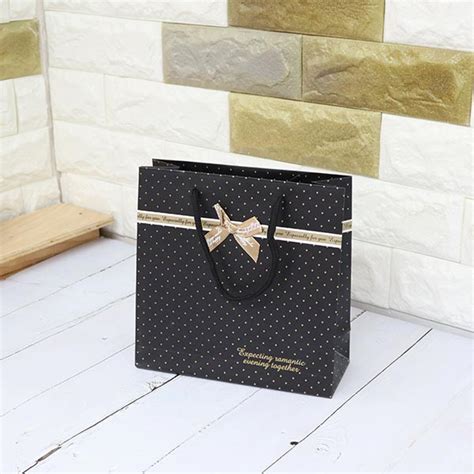 도매콜 Abm골드리본 쇼핑백 소 20개145x7x155