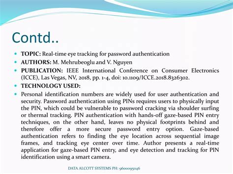 Face Recognition Eye Blink For Password Authentication Pdf