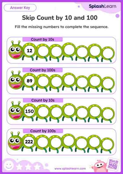 Complete Skip Counting By 10s And 100s