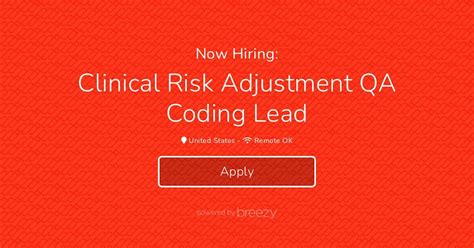 Clinical Risk Adjustment Qa Coding Lead At Reveleer