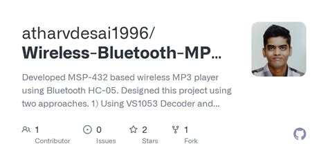 GitHub Atharvdesai Wireless Bluetooth MP Player Using MSP Developed MSP Based