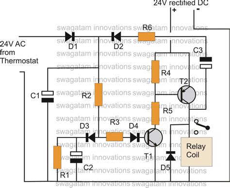 Thermostat Delay Relay Timer Circuit Homemade Circuit Projects