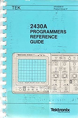Tektronix 2430a Programmers Reference Guide Tektronix Books
