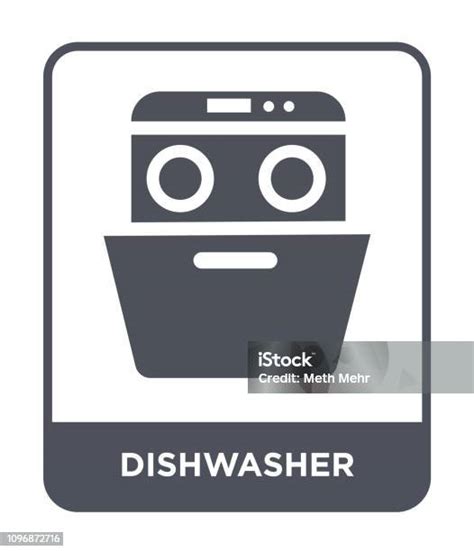 흰색 바탕에 식기 세척기 아이콘 벡터 식기 세척기 유행 가득 주방 컬렉션에서 아이콘 0명에 대한 스톡 벡터 아트 및 기타 이미지