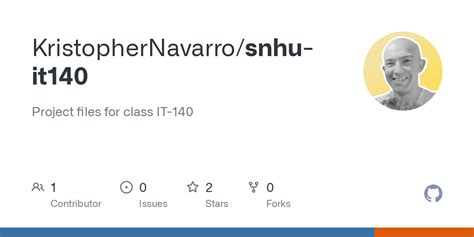 Github Kristophernavarrosnhu It140 Project Files For Class It 140