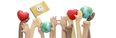 3d 반전 의 평화 개념에 항의하기 위해 제기의 렌더링 은 세계를 저장 전쟁을 중지 3d 렌더 일러스트 만화 스타일 지구본에 대한 스톡 사진 및 기타 이미지 Istock