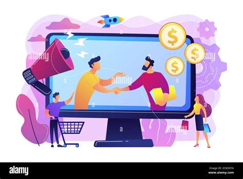 Affiliate Marketing Concept Vector Illustration Stock Vector Image Art Alamy