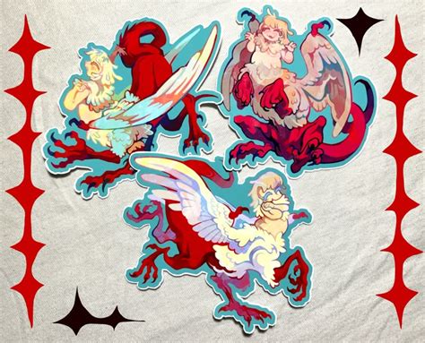 Chimera Falin Stickers Dungeon Meshi Etsy Canada In 2025 Character Design Concept Art