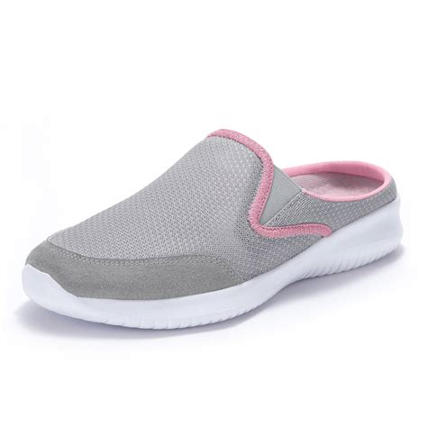 Simanlan Womens Mules Shoes Backless Sneaker Mules Closed Toe Slip On