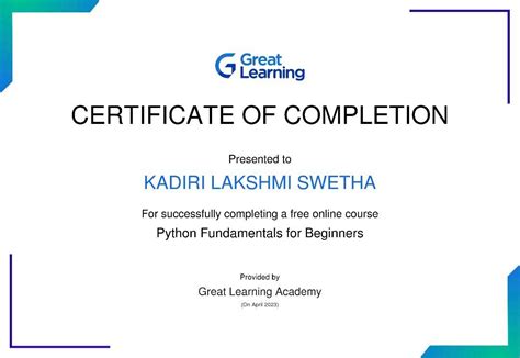 Lakshmi Swetha Kadiri On Linkedin Greatlearningacademy Greatlearning