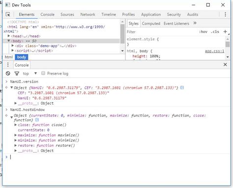 NanUI文档 使用网页来设计整个窗口 林选臣 博客园