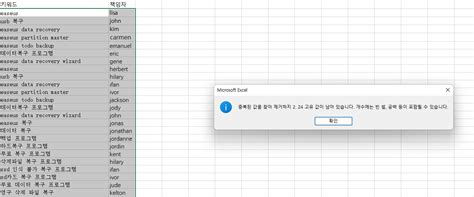 Excel 중복 항목이 하나만 표시하고 나머지 중복값을 제거하기 Easeus
