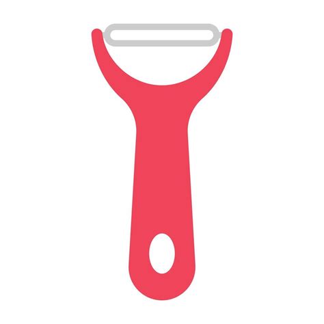 Simple Peeler Clipart Vector Illustration Vegetable Peeler Flat Vector