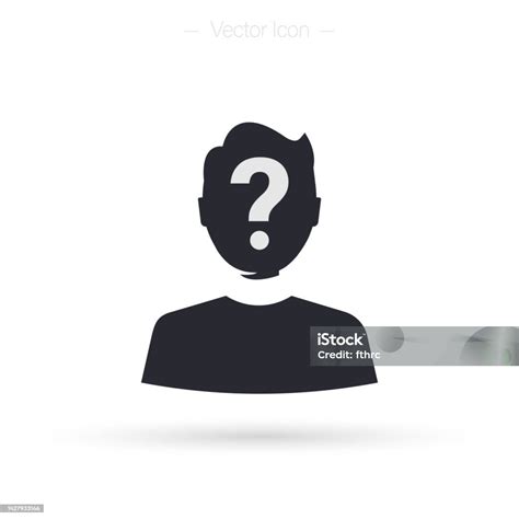 익명성 아이콘입니다 물음표가 있는 사용자 실루엣입니다 알 수없는 사람 격리된 벡터 일러스트 레이 션 실루엣에 대한 스톡 벡터 아트 및 기타 이미지 Istock