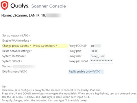 Proxy Configuration