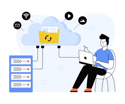 Best Premium Cloud Data Management Illustration Download In Png And Vector Format