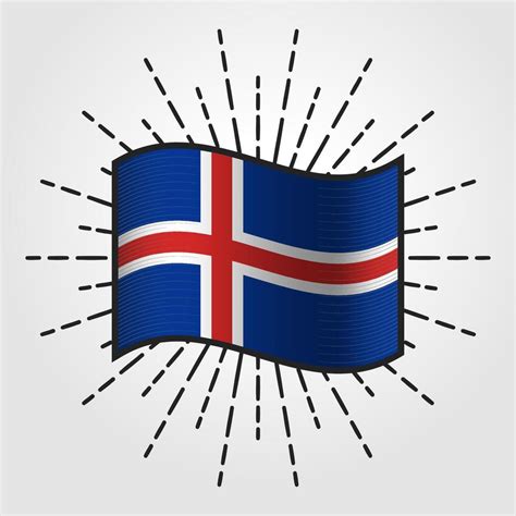 Vintage Iceland National Flag Illustration 39932735 Vector Art At Vecteezy