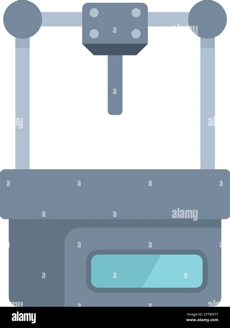 Modern 3d Printer Is Creating A Prototype Model Using Plastic Filament Stock Vector Image And Art