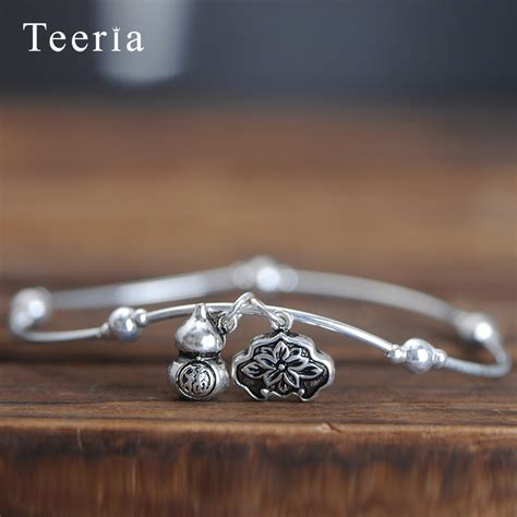 纯银脚链999足银女荷花锁葫芦复古风铃铛红绳编织性感网红属兔年虎窝淘