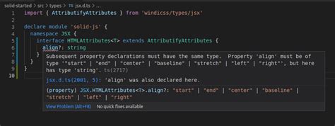 Typescript Error With Windicss Attributify Issue 586 Solidjs Solid