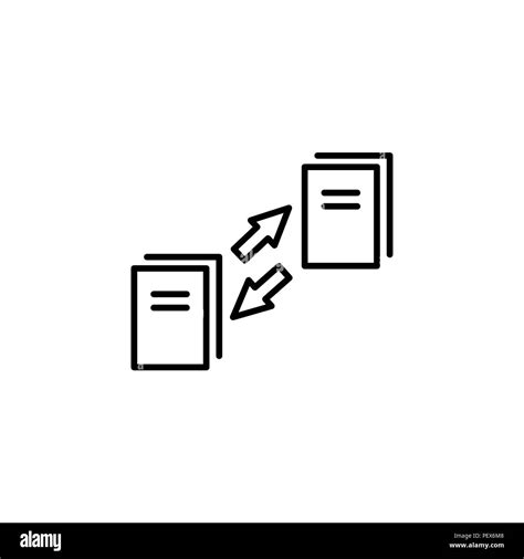 Data Synchronization Icon Vector Illustration Black On White Background Stock Vector Image